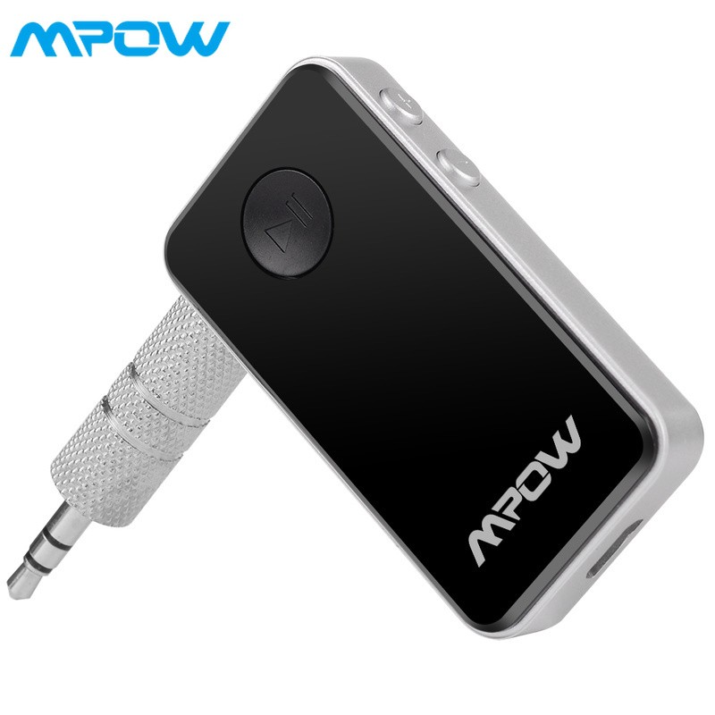 mpow mini bluetooth 4 . 1 ตัวรับสัญญาณเสียงสเตอริโอ 3 . 5 มม. (aux in ...