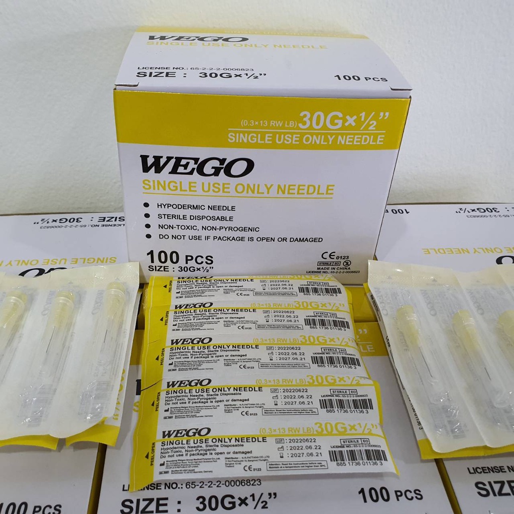WEGO 30G12 100 ชิ้น - apiradeemedicalsupply - ThaiPick