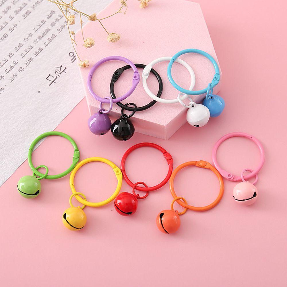 BRUCE Creative Color Small Bell Key Ring Multi Colors Jewelry ...