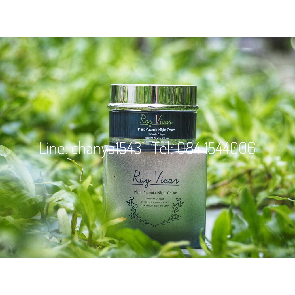 Ray viear Plant Placenta Night Cream à¸„à¸£à¸µà¸¡à¸šà¸³à¸£à¸¸à¸‡à¸œà¸´à ...