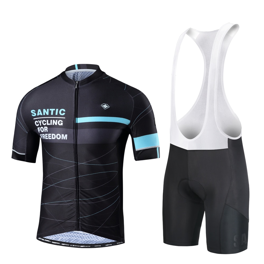 Santic มาใหม่ เสื้อกีฬาแขนสั้น ลายภูเขา เรียบง่าย แฟชั่นฤดูใบไม้ผลิ ฤดู ...