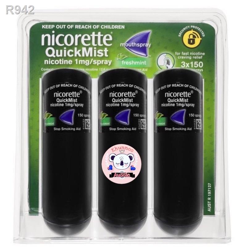 Nicorette Quit Smoking QuickMist Mouth Spray Freshmint Triple 150 ...