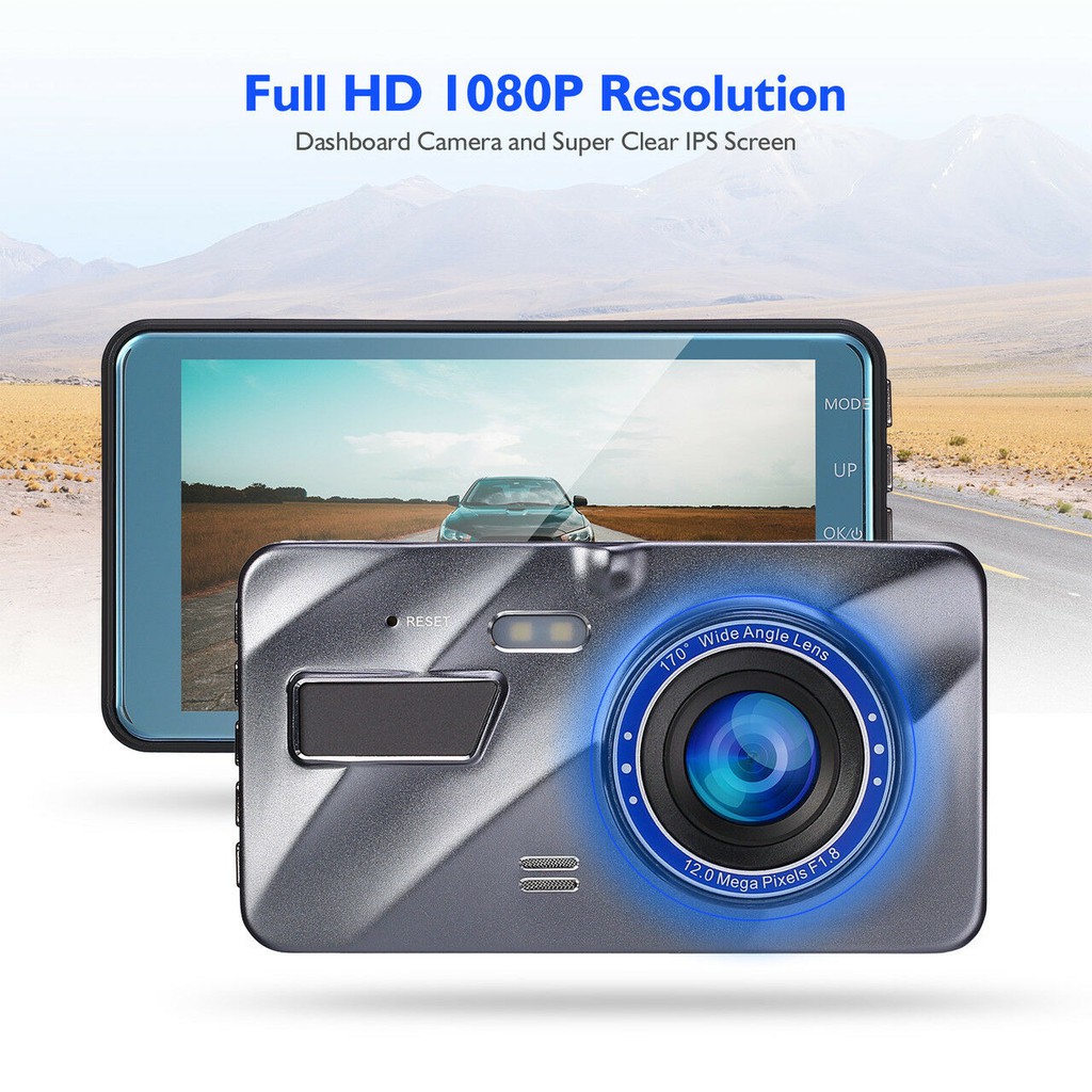 Full HD 1080P 4 IPS Car DVR Vehicle Dashboard Camera with Infrared ...