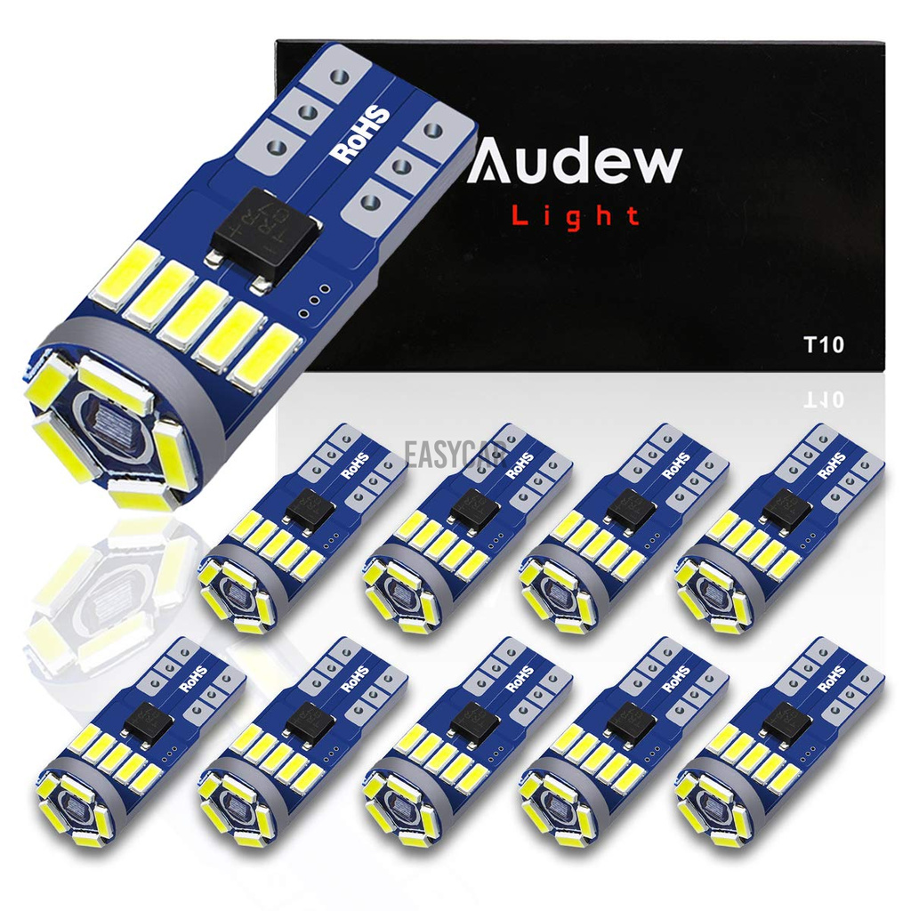 Audew W5W T10 ไฟ Led Canbus สําหรับติดป้ายทะเบียนรถยนต์ 15X4014 Smd ไฟ ...