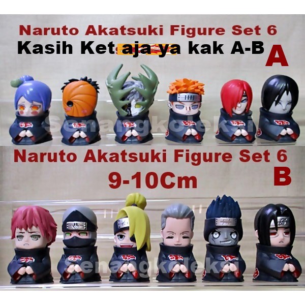(new)Naruto Akatsuki Figure Set Chibi Toy Dolls TkIo | Shopee Thailand
