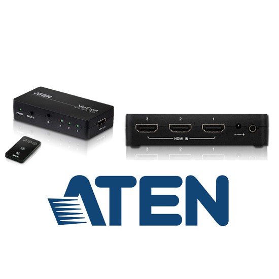 ATEN HDMI 3-Port Switch รุ่น VS381 (Black) | Shopee Thailand