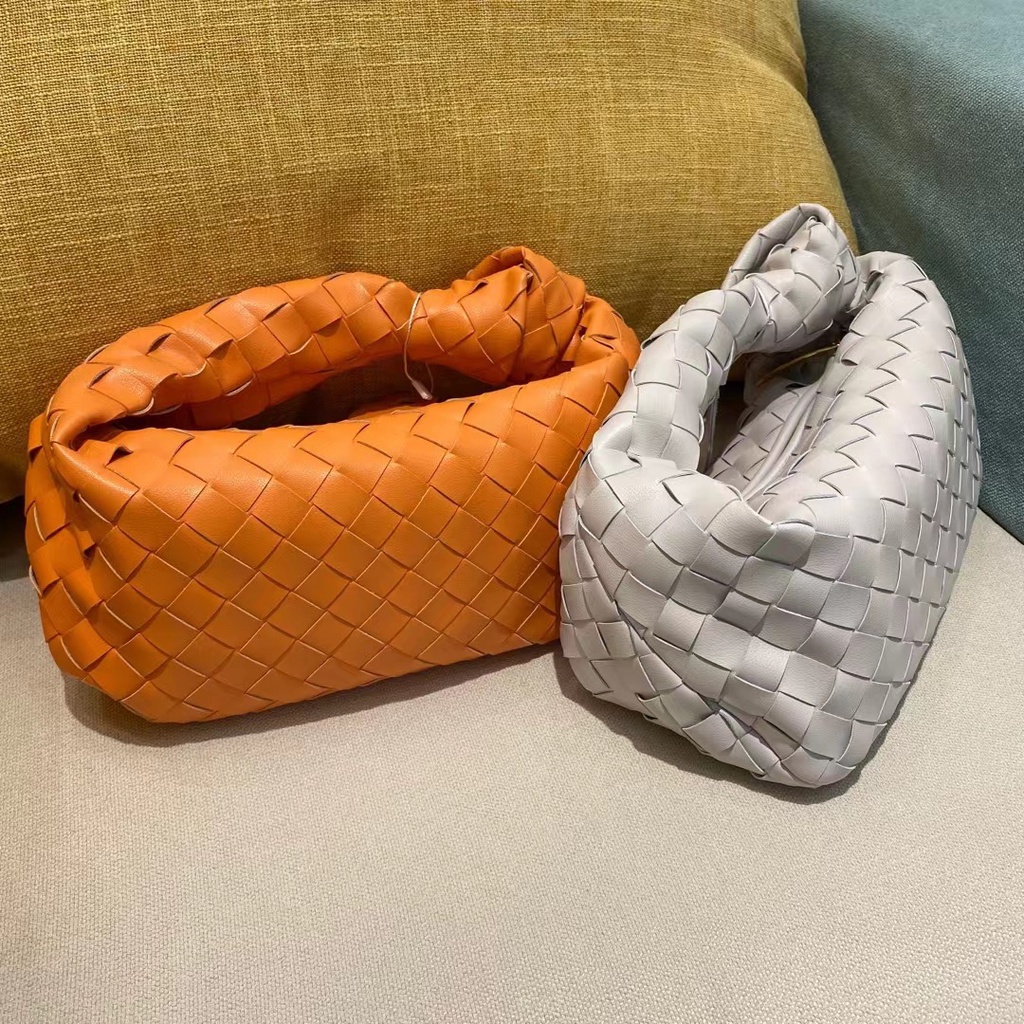 Luxury Woven Hand-knotted Bag Genuine Leather Ladies Hand Bags One ...