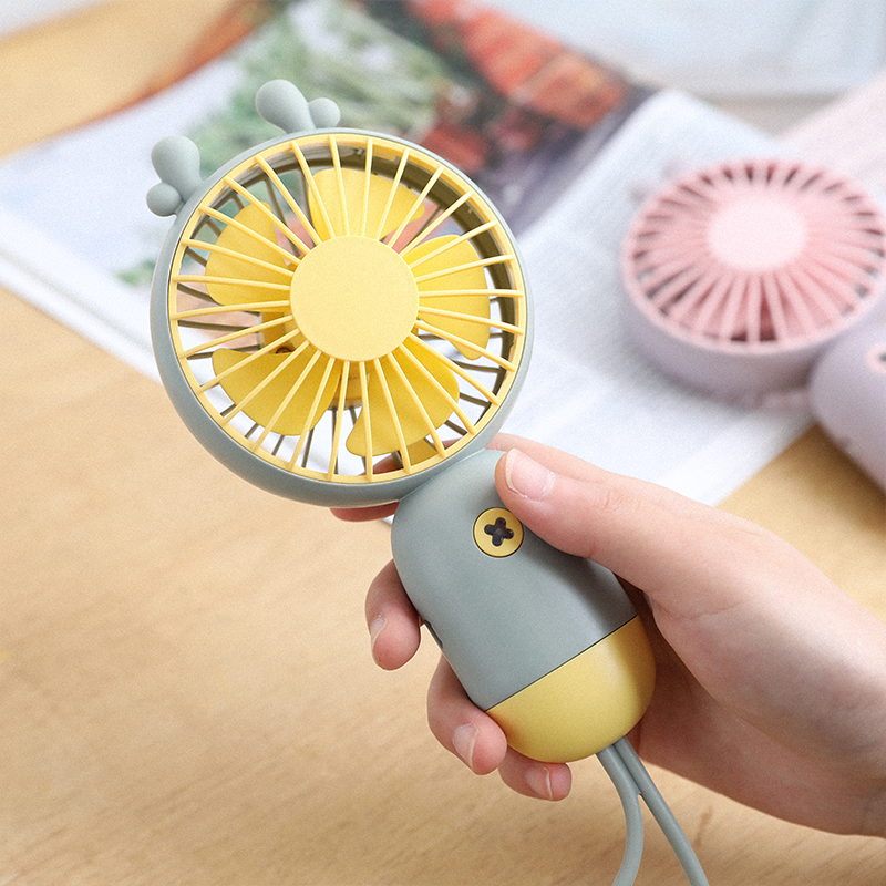 พัดลมขนาดเล็ก Cute Cute Small Fan Portable Student Hand-Held Electric ...