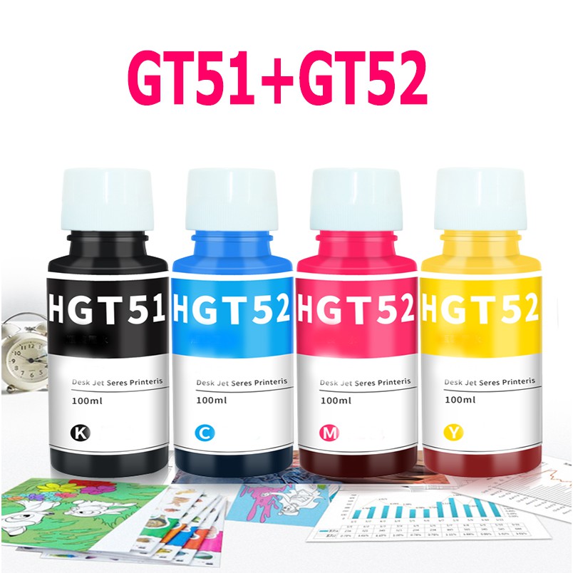 HP GT51 GT52 GT53 เติมหมึก HP GT51 GT52 GT53 หมึกเติมเข้ากันได้กับ GT ...