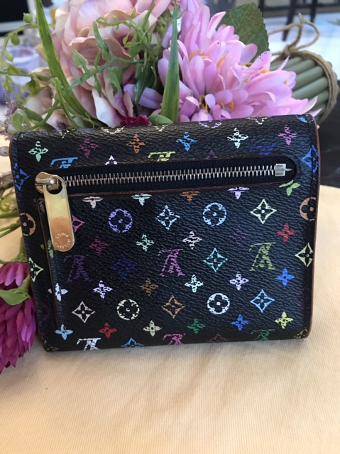 Used LV Wallet Multicolor Black แท้ - rose.brandname - ThaiPick