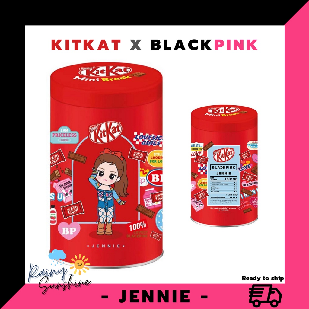 Kitkat Blackpink -ครบเซ็ต- JISOO JENNIE Lisa Rosé Kit kat คิทแคท แบล็ก ...