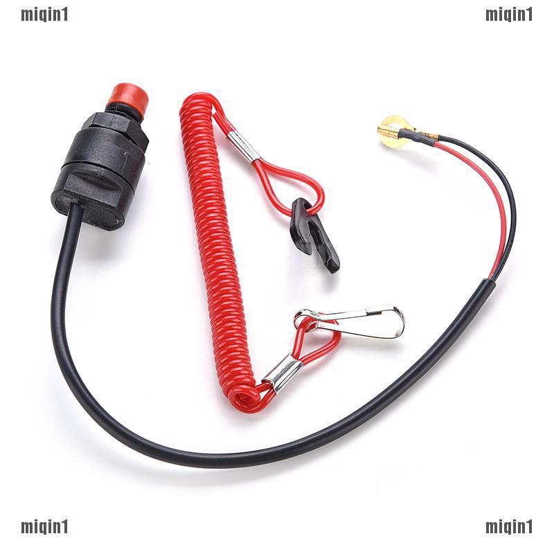 $TH Outboard Engine Motor Scooter ATV Kill Stop Switch Safety Tether ...