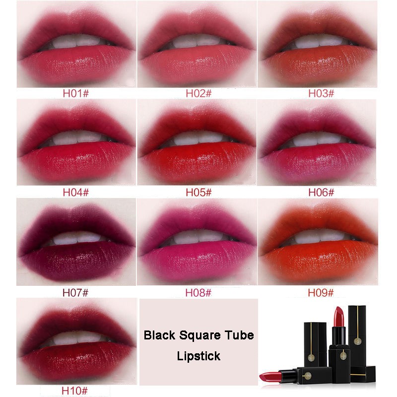 Hllr ลิปสติกคลาสสิกสีดํากันน้ําให้ความชุ่มชื้น - sheera.th - ThaiPick