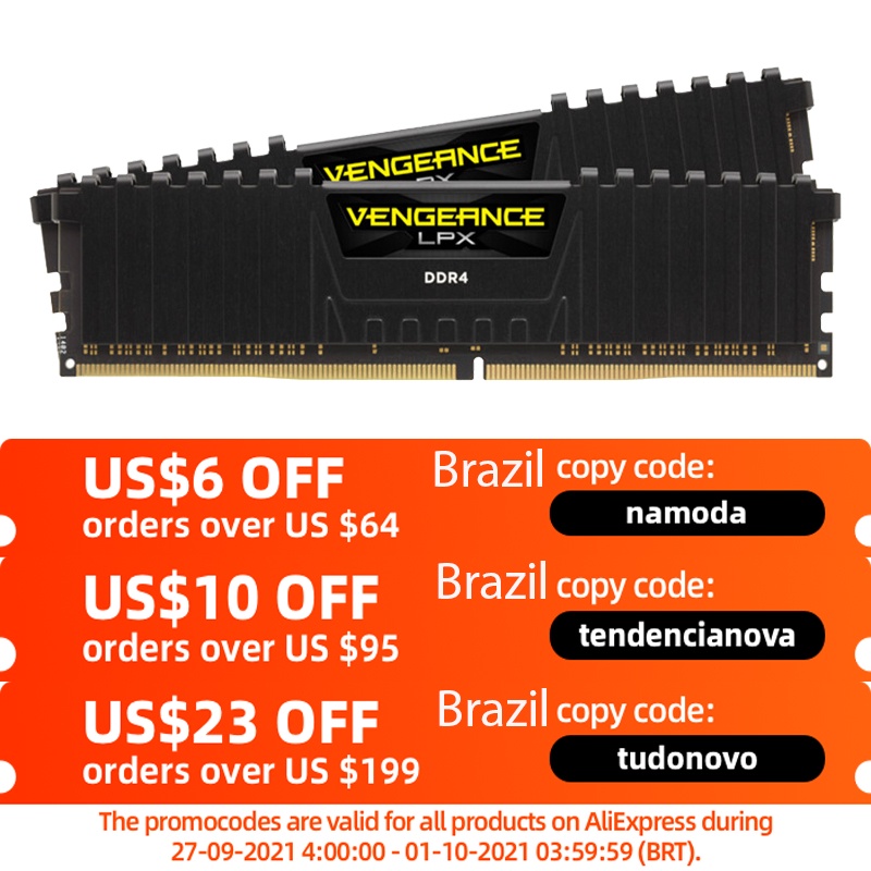 CORSAIR Vengeance RAM Memory LPX 4GB 8GB 16GB 32GB DDR4 PC4 2400Mhz ...