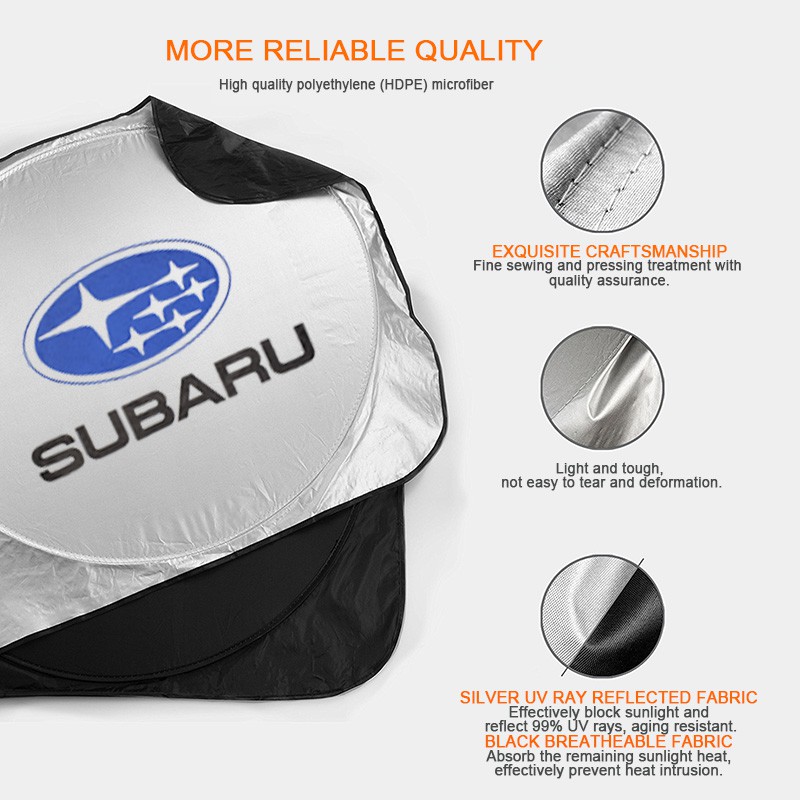 Car Sunshade Windshield Cover For Subaru xv impreza forester sti Accessories Front Windshield ...