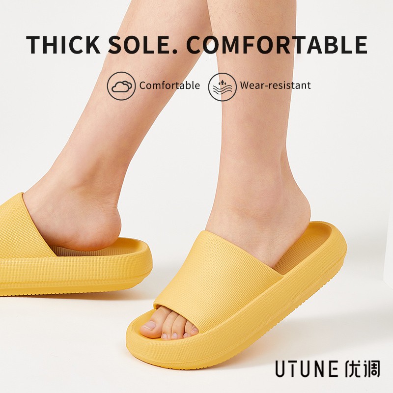 Slides Women Platform Slippers Summer Indoor Shoes Sandals Men Outside Non-slip Pink Slipper ...