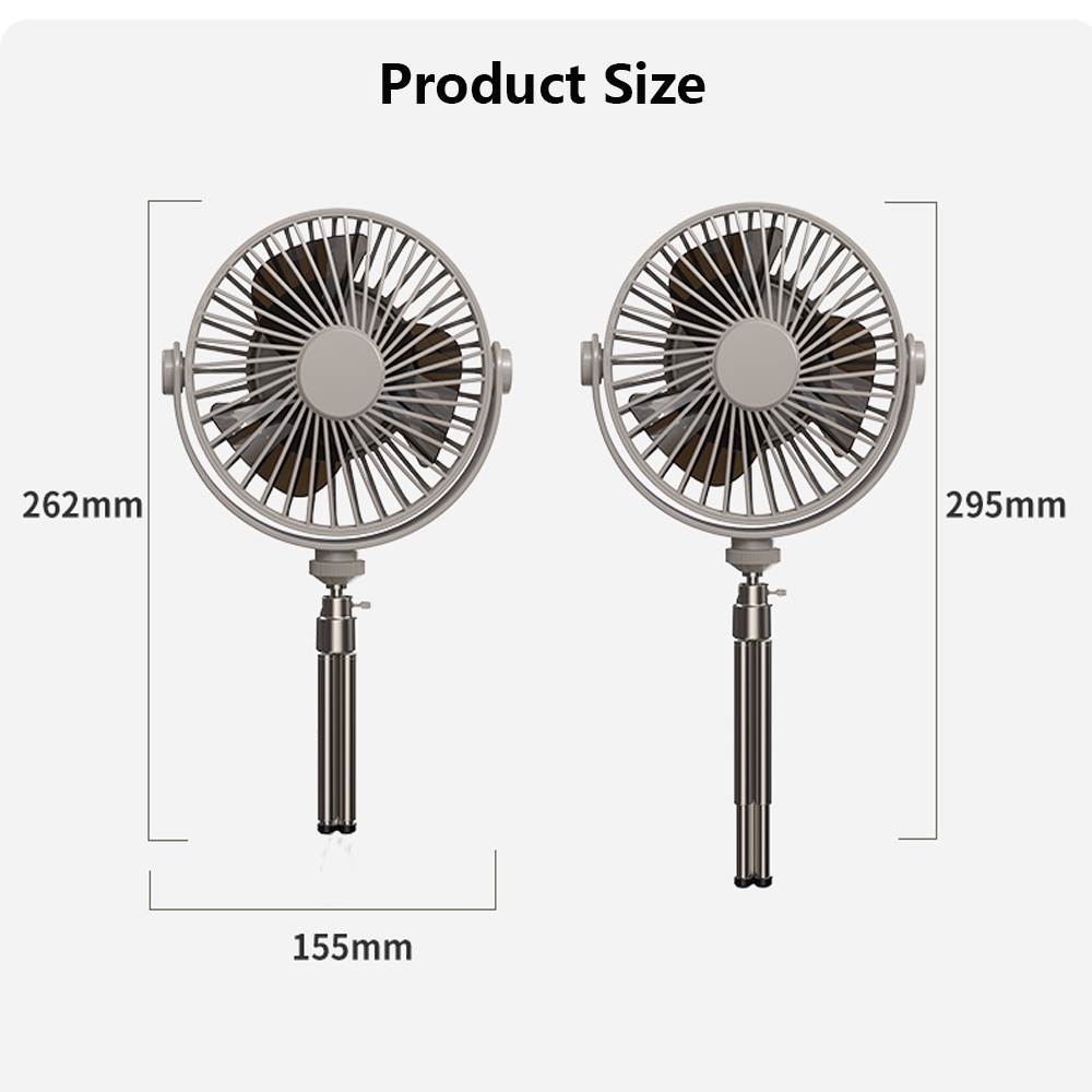 Rechargeable Mini Fan with Remote Control Wireless Portable Fan 360 ...