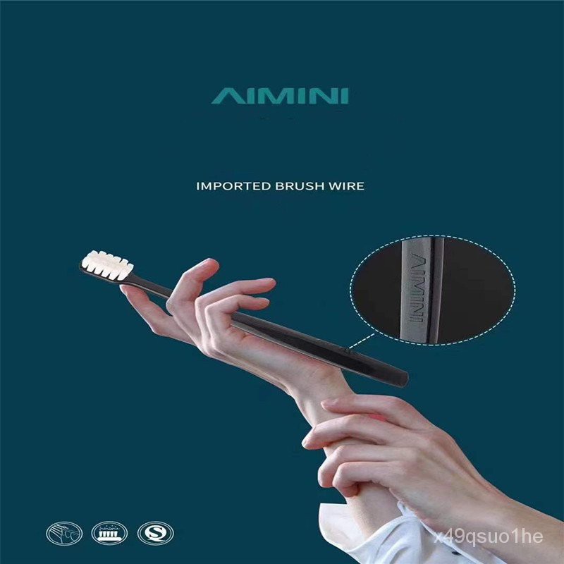 aiminiแปรงสีฟันขนนุ่มสำหรับผู้ใหญ่ - x49qsuo1he - ThaiPick