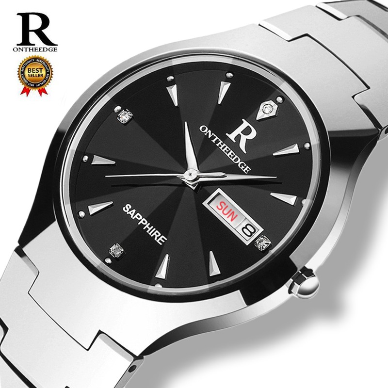 พร้อมส่ง ONTHEEDGE แท้ 100 นาฬิกาข้อมือผู้ชาย ( ประกันศูนย์ 1 ปี ...