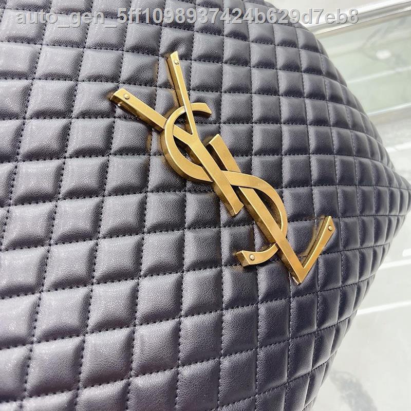 Ys Gaby quilted texture shopping bag oversized logo Womens Fashion Tote ...