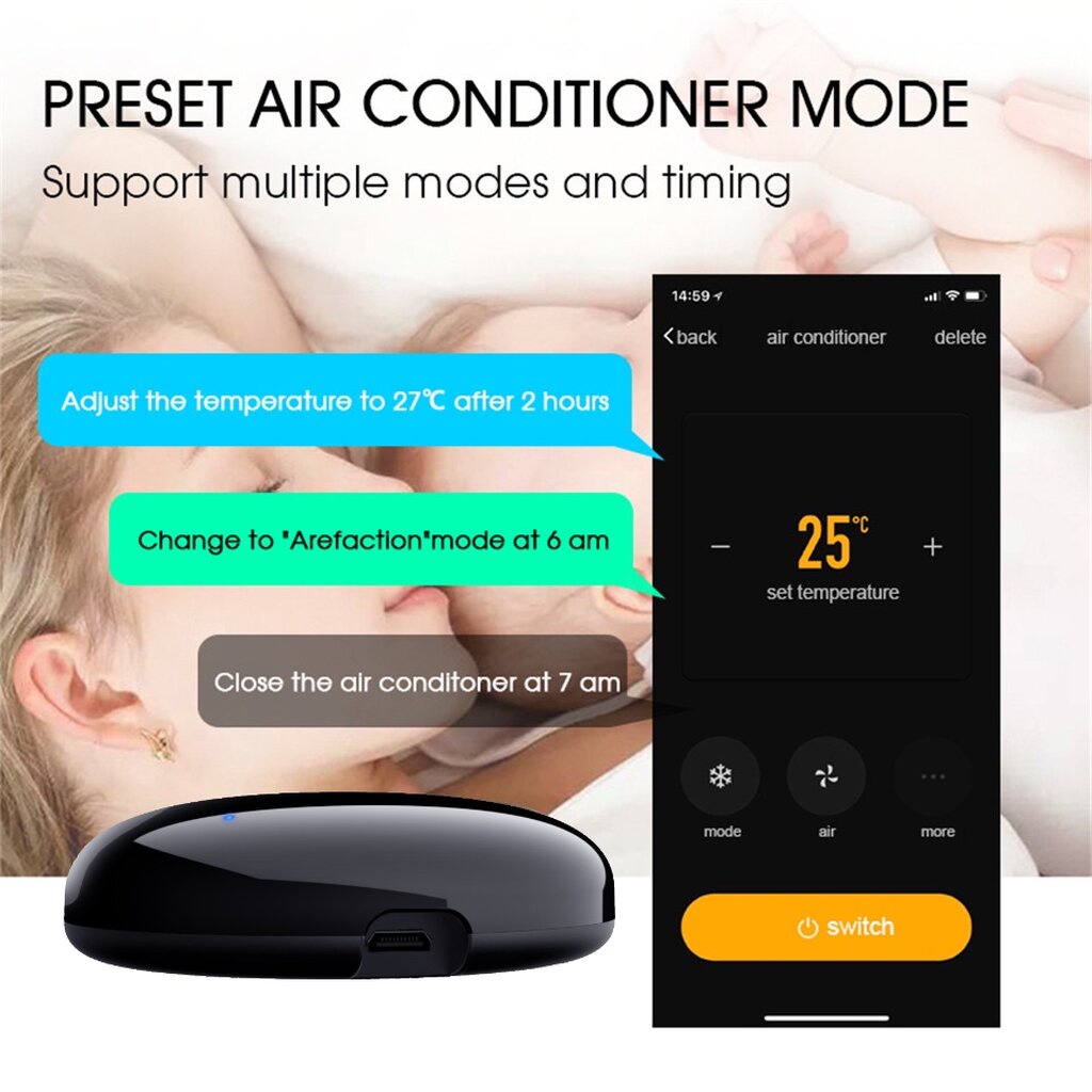 ใหม่ล่าสุด Tuya อุปกรณ์เปิดปิดแอร์ ทีวีนอกบ้านผ่านแอป สั่งด้วยเสียง IR remote control Y06 S18 ...