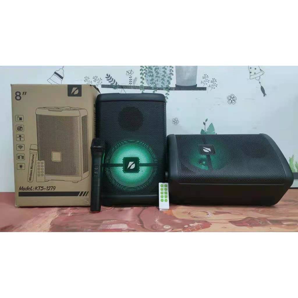 New ลำโพงบลูทูธ KTS-1279 ลําโพงดอก8นิ้ว 30W ปรับเบสได้ ปรับเสียงแหลมได้ ...