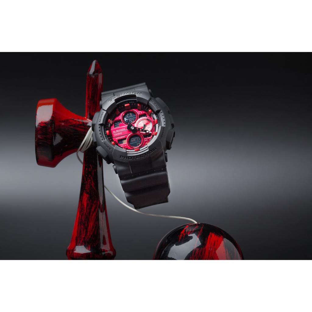 G-Shock Black and Red Series GA-140AR-1GA-700AR-1GAS-100AR-1GW-B5600AR ...