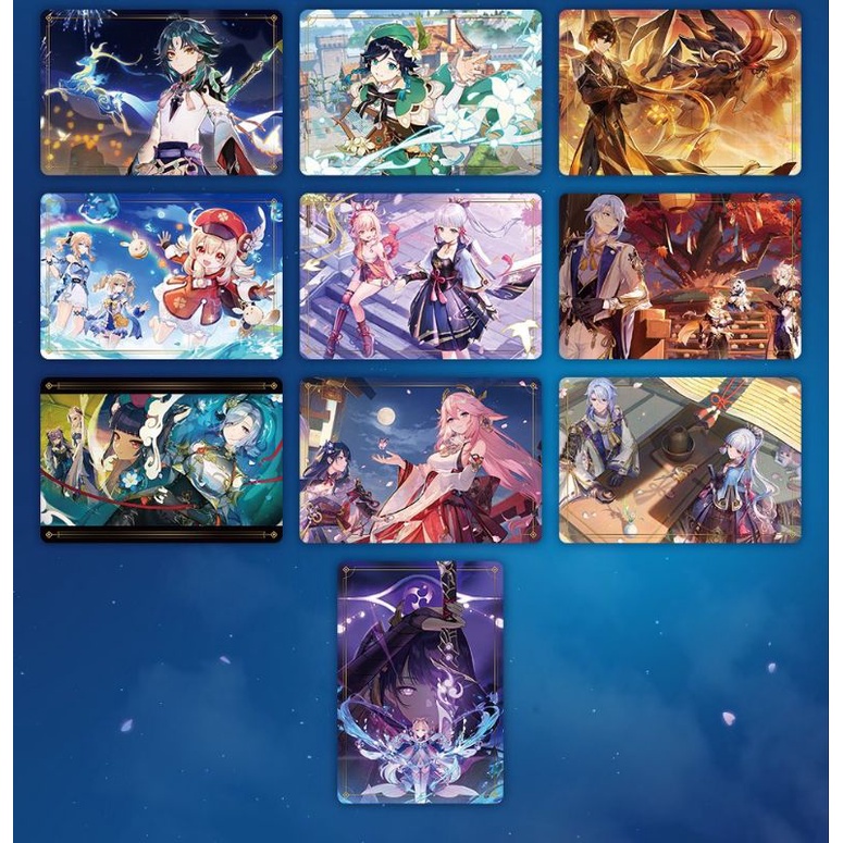 (พร้อมส่งแยกใบ)Genshin Impact Metal Card Collectionwafer card - supa187 ...