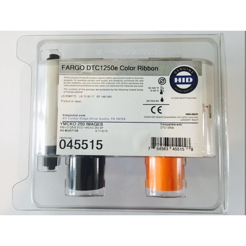 ตลาดการ์ด ริบบอนสี HID FARGO 45515 - ECO YMCKO Refill Ribbon ใช้กับHID ...