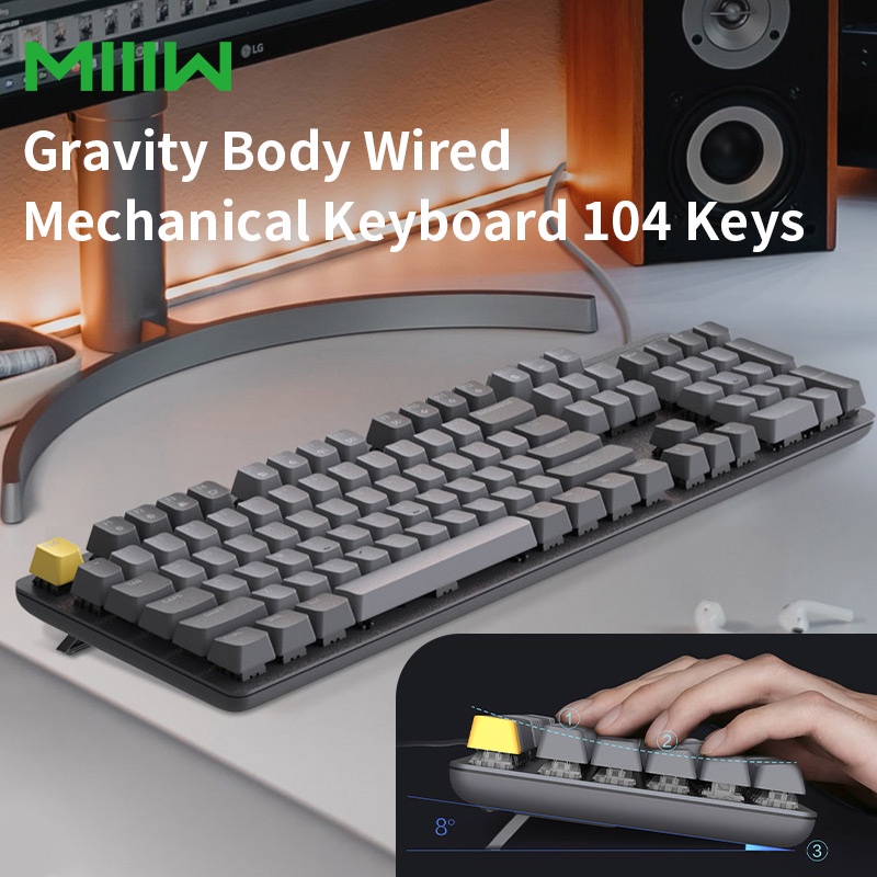 MIIIW Mechanical Keyboard G06 104 Key NKRO N-key rollover Office and ...