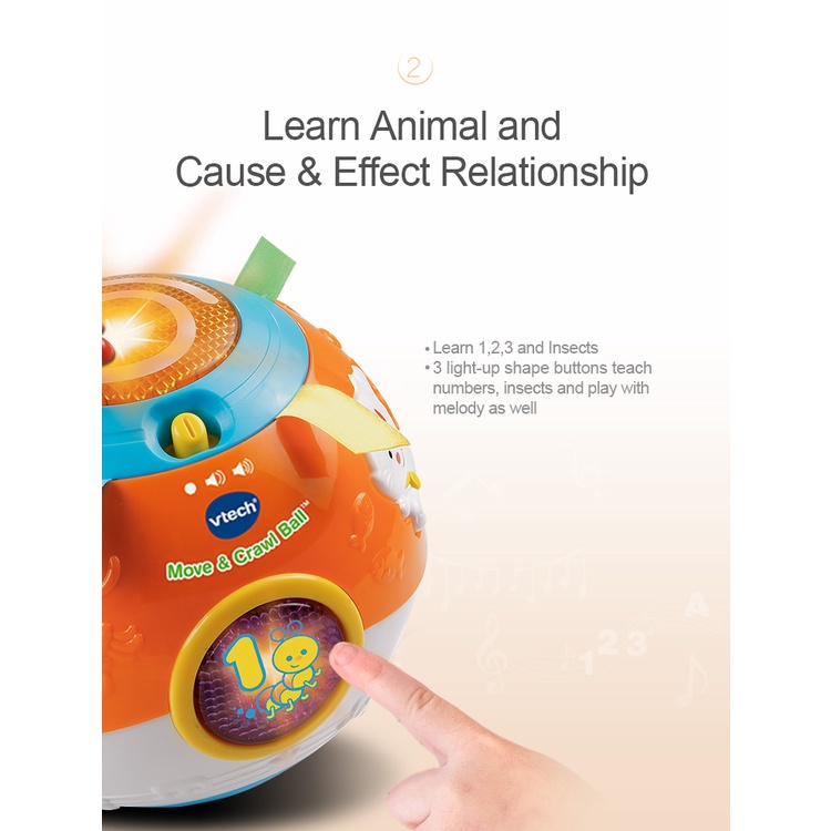 VTech Move Crawl Ball วีเทค ของเล่นลูกบอลหัดคลาน ของเล่นเด็ก 6 9 12 ...
