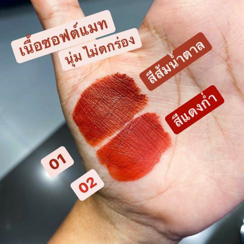 ลิปแมท Choops Chiffon lip soft matte ลิปจิ้มจุ่มมินิ โทนตุ่นๆ เนื้อซอ ...