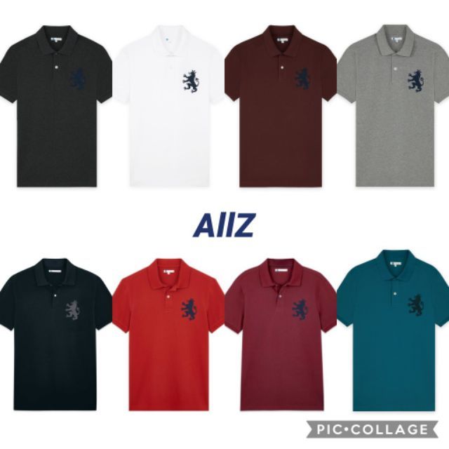AllZ ช้อปแท้ เสื้อโปโลปักสิงห์ cotton 100% มีถึง 3XL | Shopee Thailand