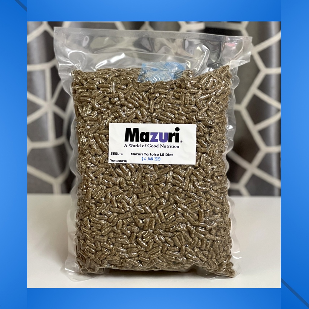 (ล๊อตใหม่) 1KG อาหารเต่าบก(สูตรใหม่ 5E5L) มาซูริ Mazuri ...