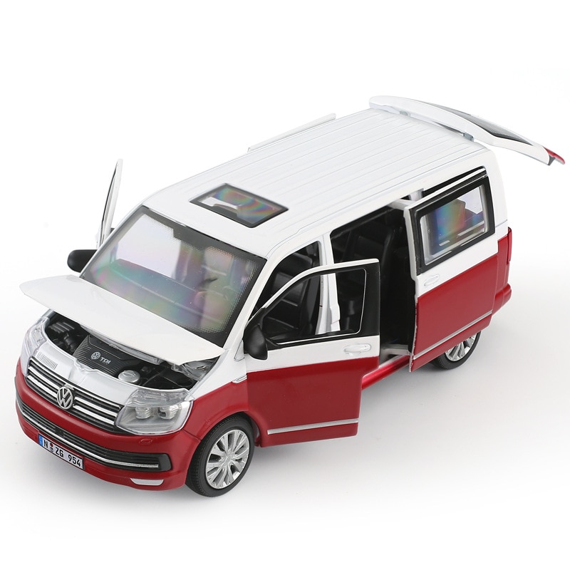 1:32 VW T6 MULTIVAN MV Simulation Model Toy Car Alloy ull Back Children ...