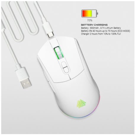 EGA TYPE M8 Wireless Gaming Mouse เมาส์เกมมิ่งไร้สาย ไฟ LED ...
