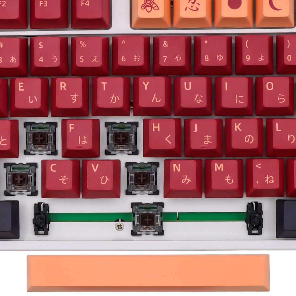 แป้นพิมพ์คอมพิวเตอร์ Red Samurai Key Cap Blue Samurai Pbt Keycap Dye ...