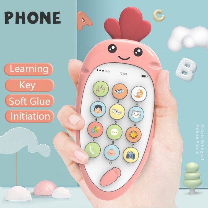 Baby Phone Toys for Newborns 0-12 months Toy Mobile Phone for Kids ...