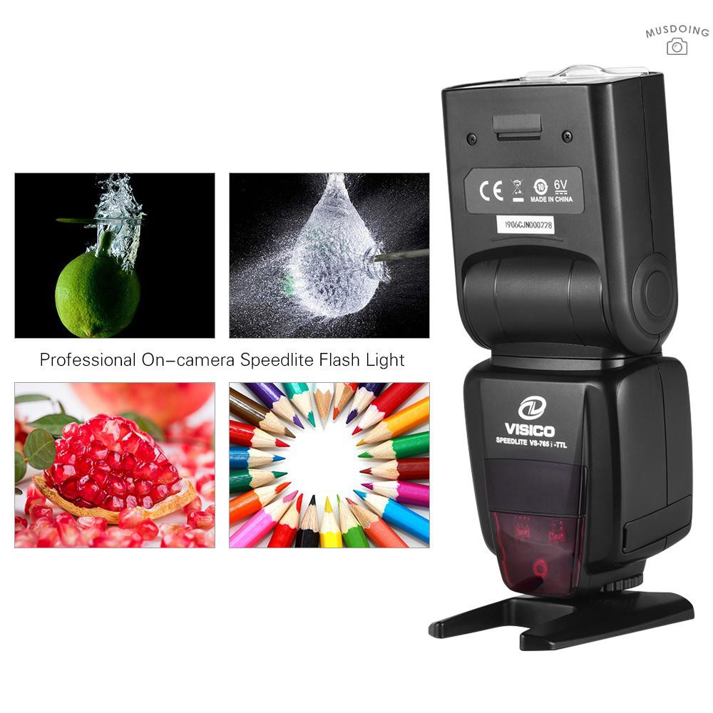 VISICO Camera Flash Speedlite TTL Speedlight Built-in 2.4G Wireless ...