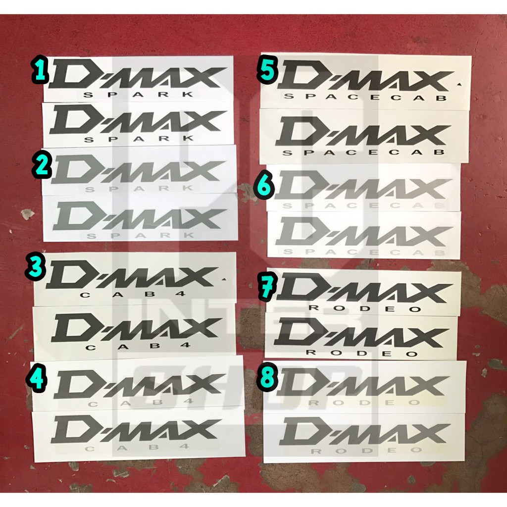 สติ๊กเกอร์ ดีแมค dmax D-MAX ปี 2002-2006 | Shopee Thailand