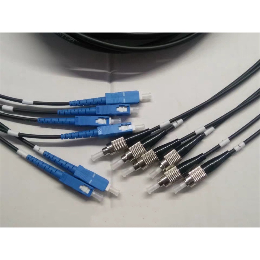 10M 6 cores LSZH Fiber optic Patchcords 6C Armored LC SC FC ST 5.0mm ...