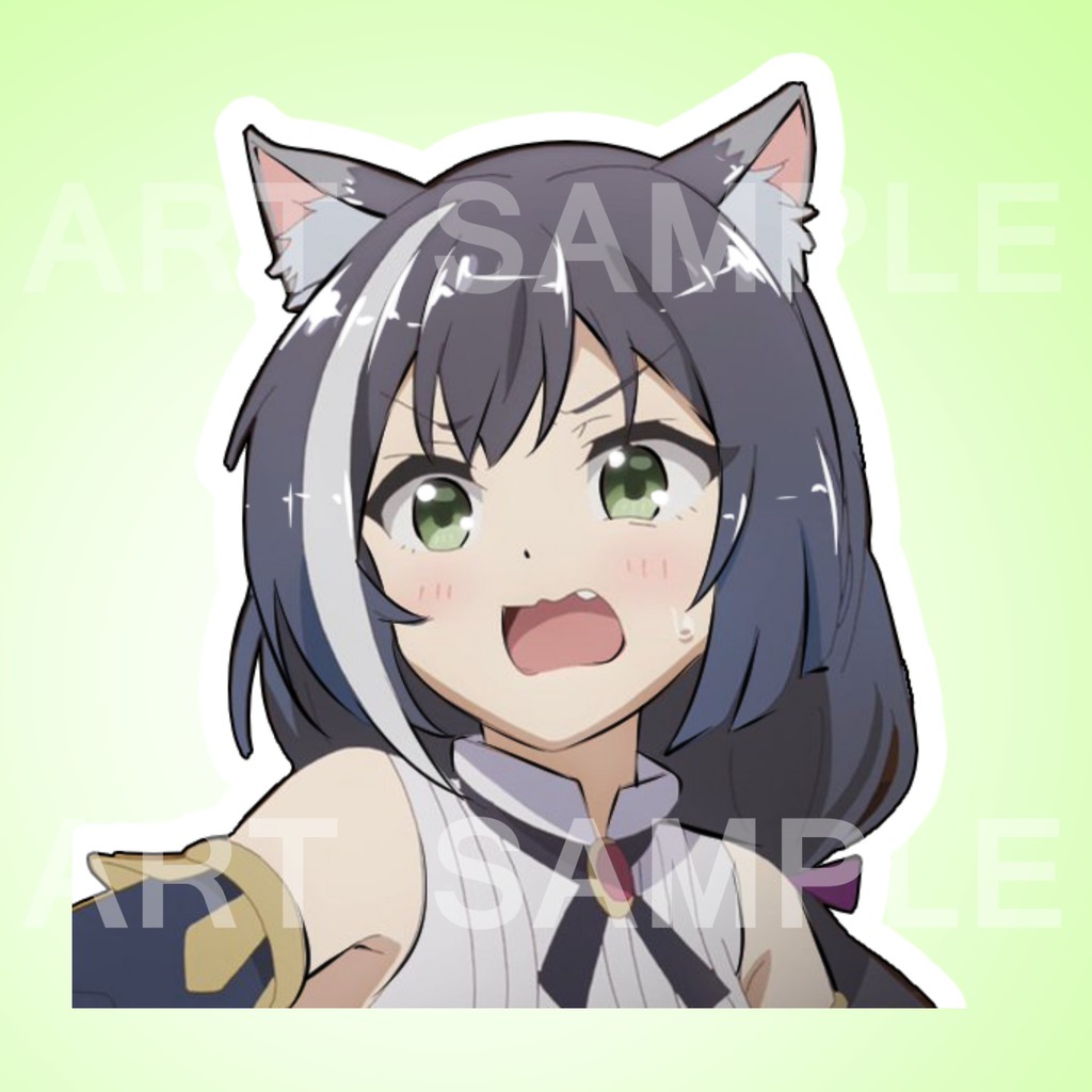 Kyaru Princess connect สติ๊กเกอร์ น้องแคล 2 ชิ้น Princess connect re ...