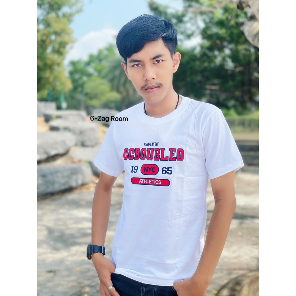สินค้าขายดี???? เสื้อยืดแขนสั้นงานปัก CC-OO 965 Cotton 100% (SMLXL) - zig_zagroom - ThaiPick
