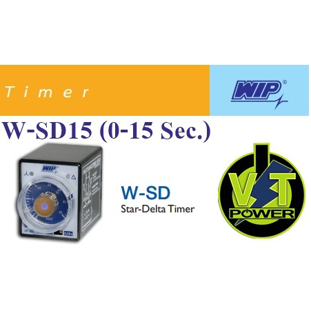 W-SD15 220V. WIP Star-Delta Timer 0-15 Sec. - vtpower - ThaiPick