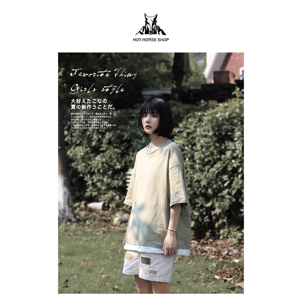 Hot เสื้อยืดลําลองสําหรับเด็กผู้หญิงแขนสั้นสไตล์ฮาราจุกุ - guweicanyin ...