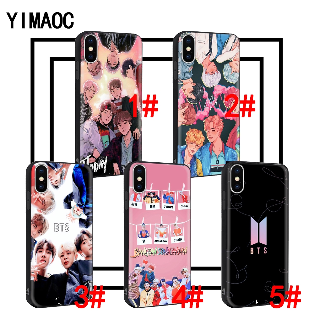 เคสโทรศัพท์มือถือลาย Bts สําหรับ Iphone Xs Max Xr X 11 Pro 7 8 6 6S ...