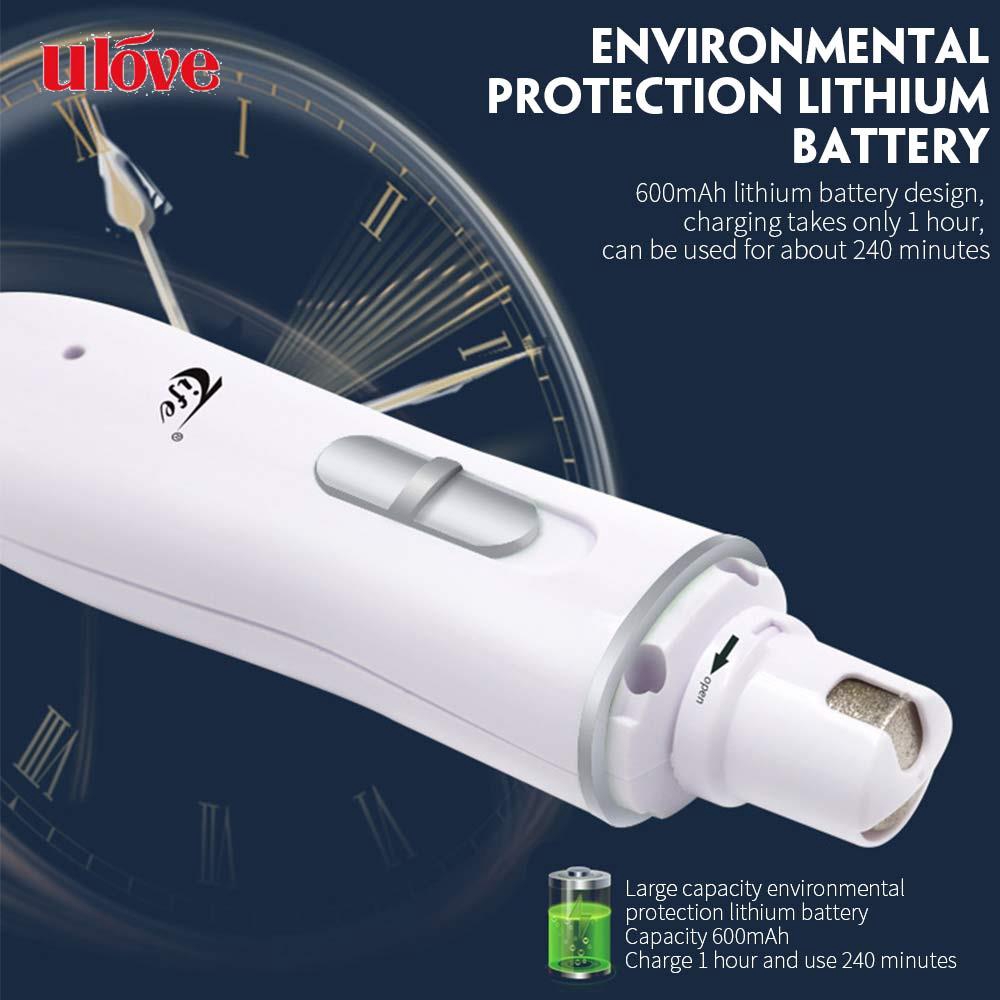 UVE Mini Nail Grinding Kit 50dB Cat Beauty USB Charging Pet Nail ...