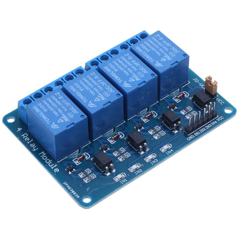 5 V 4 Channel โมดูลรีเลย์ Optocoupler Led สําหรับ Arduino Pic Arm Avr ...