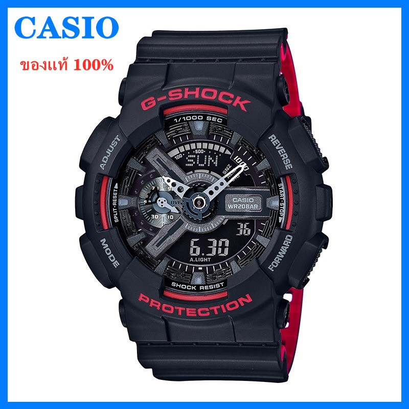 นาฬิกา Casio gshock ของแท้ 100 นาฬิกาผู้ชาย Casio G-Shock สีแดงของแท้ ...