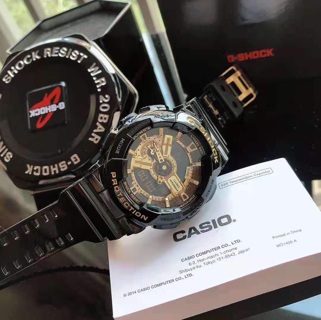 Casio Gshock Ga-100 Ga-110 นาฬิกาข้อมือดิจิตอลสําหรับผู้ชายสีดําสไตล์ ...